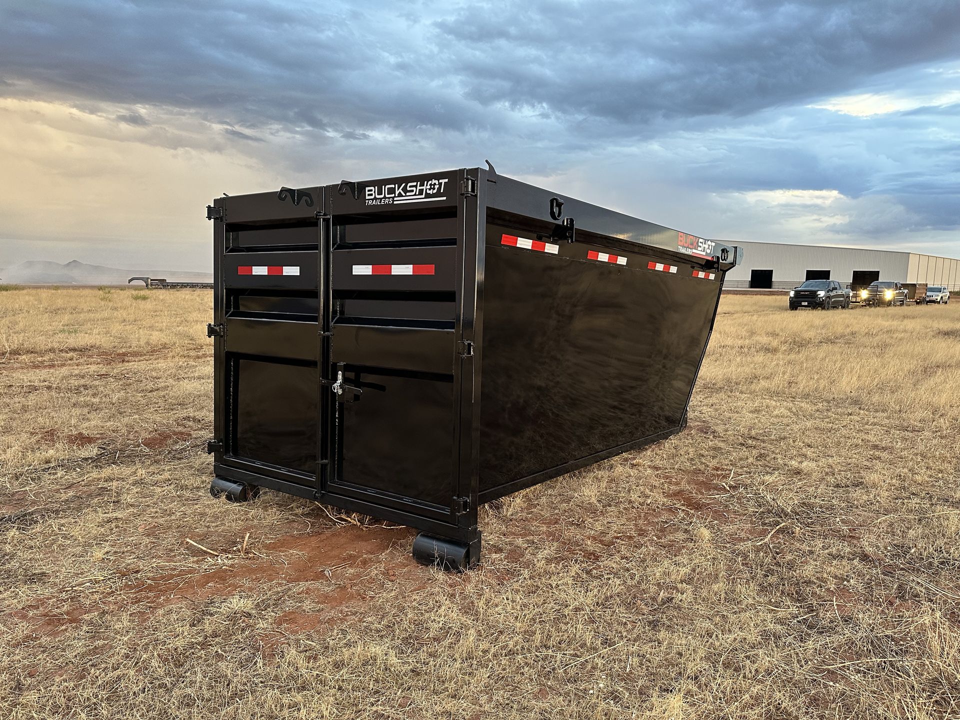 Durable Roll Off Dumpster for Waste Management - Buckshot Trailers