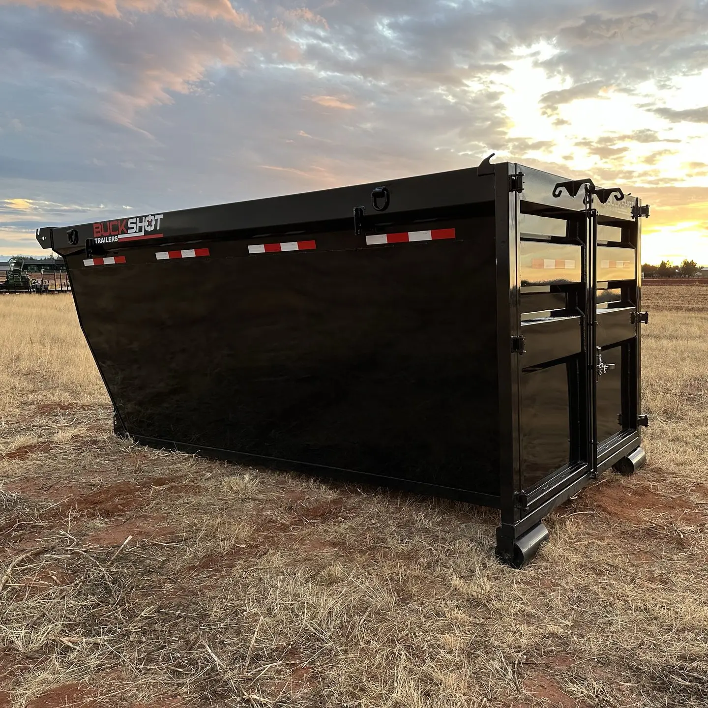 Durable Roll Off Dumpster for Waste Management - Buckshot Trailers