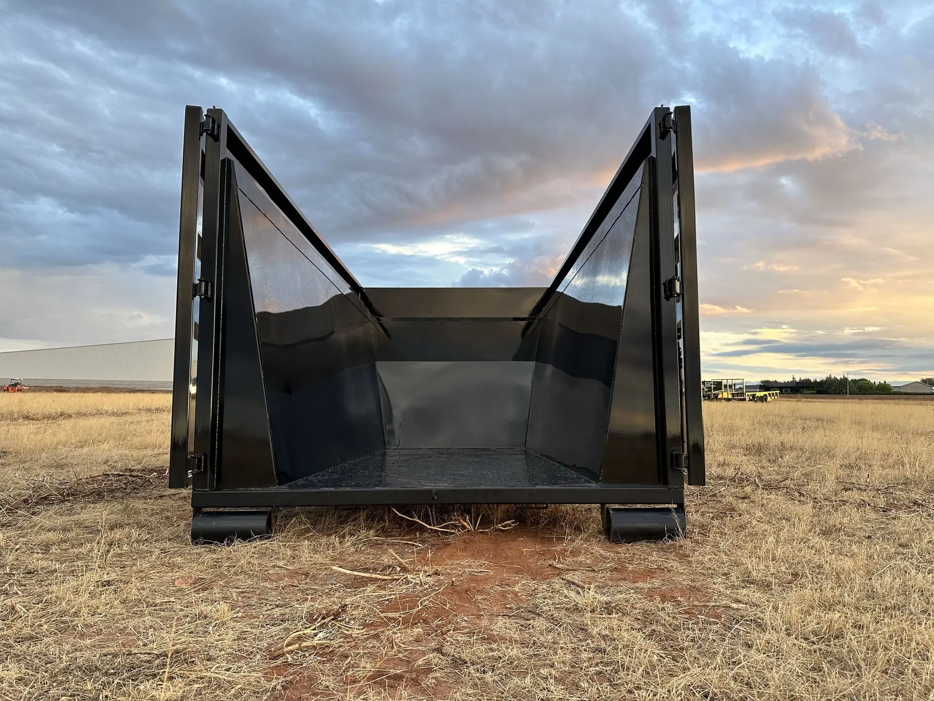 Durable Roll Off Dumpster for Waste Management - Buckshot Trailers